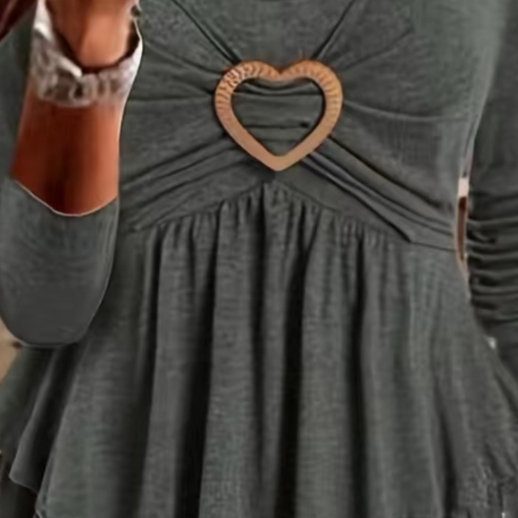 Tops | Layered Heart Ring Tee Shirt | Poshmark